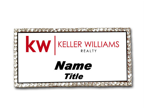 Keller Williams Real Estate Agents Bling Name Badges / Tags