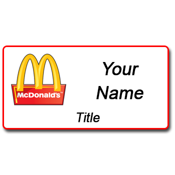 McDonalds Name Badge