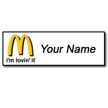 McDonalds Name Badge