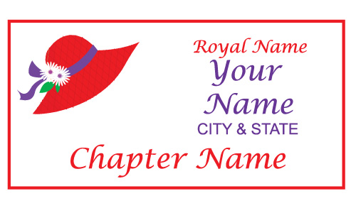 Custom Red Hat Name Badge 109