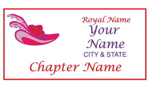 Red Hat Name Badge 10rtilted