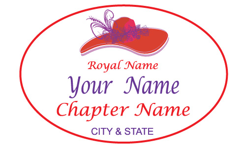 Custom Red Hat Name Badge 121