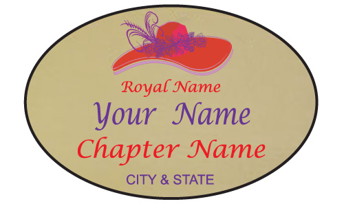 Custom Red Hat Name Badge 121