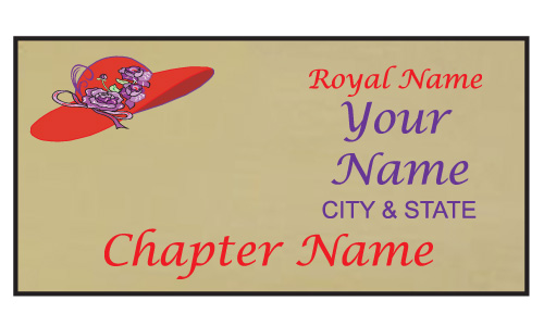 Custom Red Hat Name Badge 126