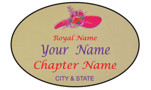Custom Red Hat Name Badge 60