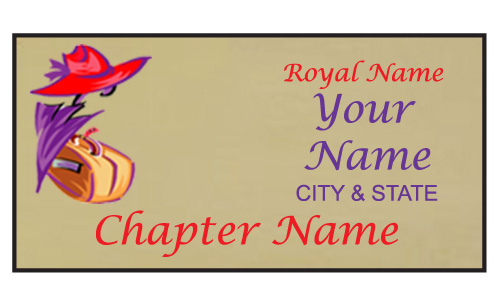 Custom Red Hat Name Badge 178