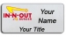 In N Out Burger Name Badges / Tags