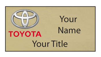 Toyota Name Badges / Name Tags for Dealer Employees