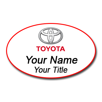 Toyota Name Badges / Name Tags for Dealer Employees
